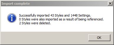 Import Styles and Settings - Autodesk Community