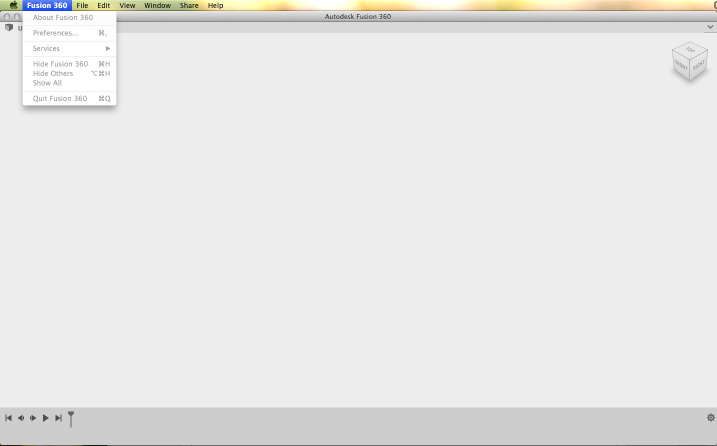 Solved: Fusion 360 frozen (grey, unusable new Untitled, can't even quit) Mac OS - Autodesk Community