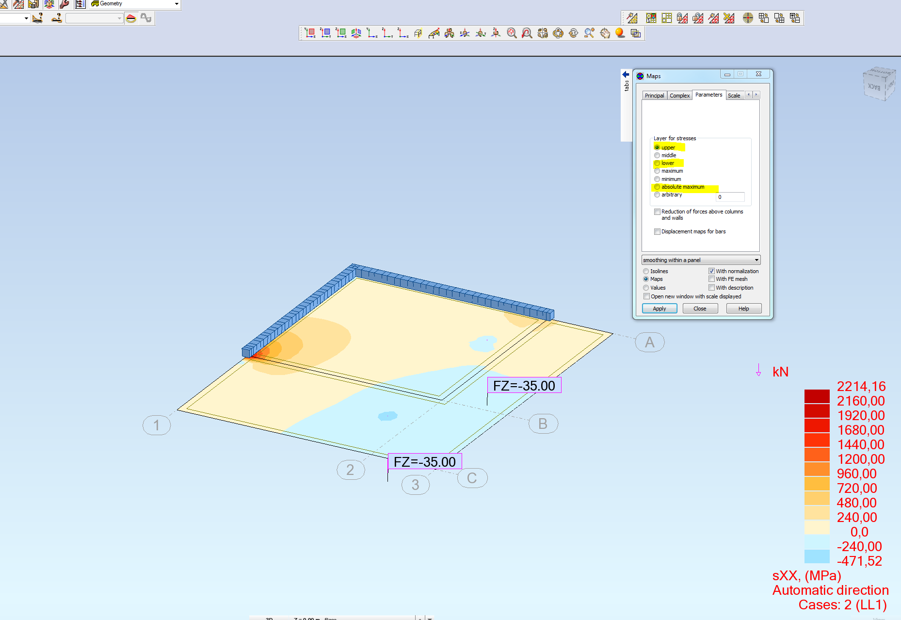 Solved: Stresses due to Perpendicular loads to steel plate - Autodesk ...