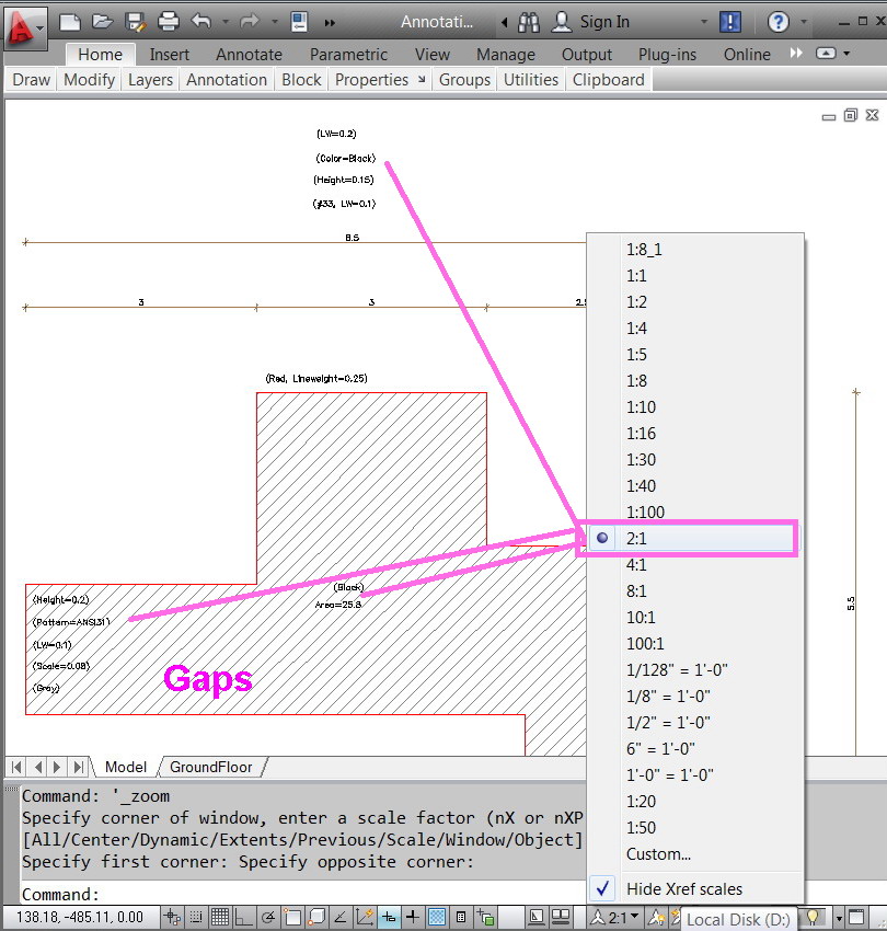 Solved: The “annotation visibility” is turned on, nevertheless ...