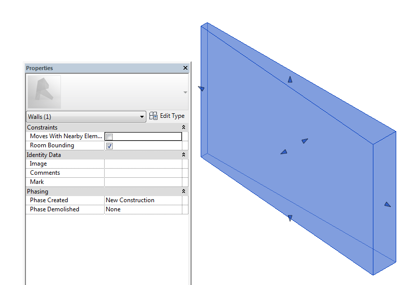 Solved: slanted surface wall outside straight surface wall inside ...