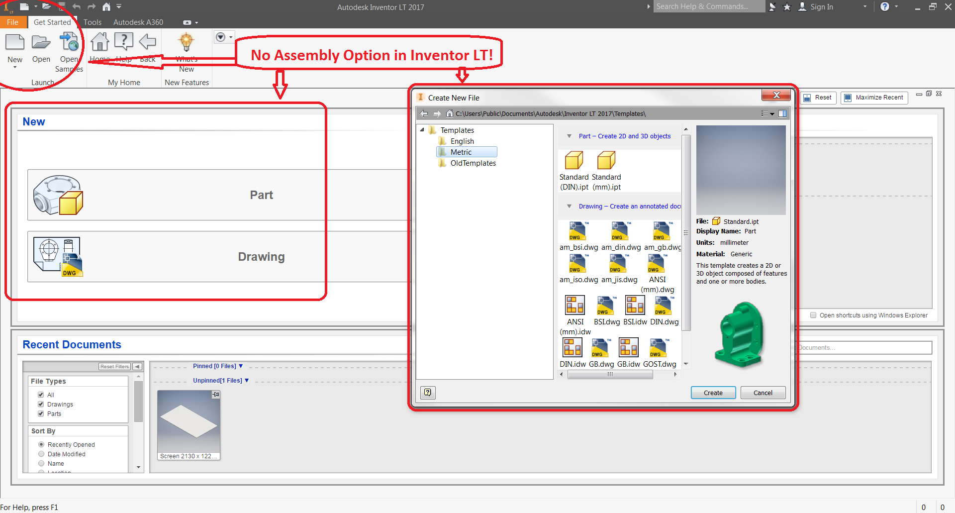 Solved: Why is Assembly option not available in Inventor LT! - Autodesk Community