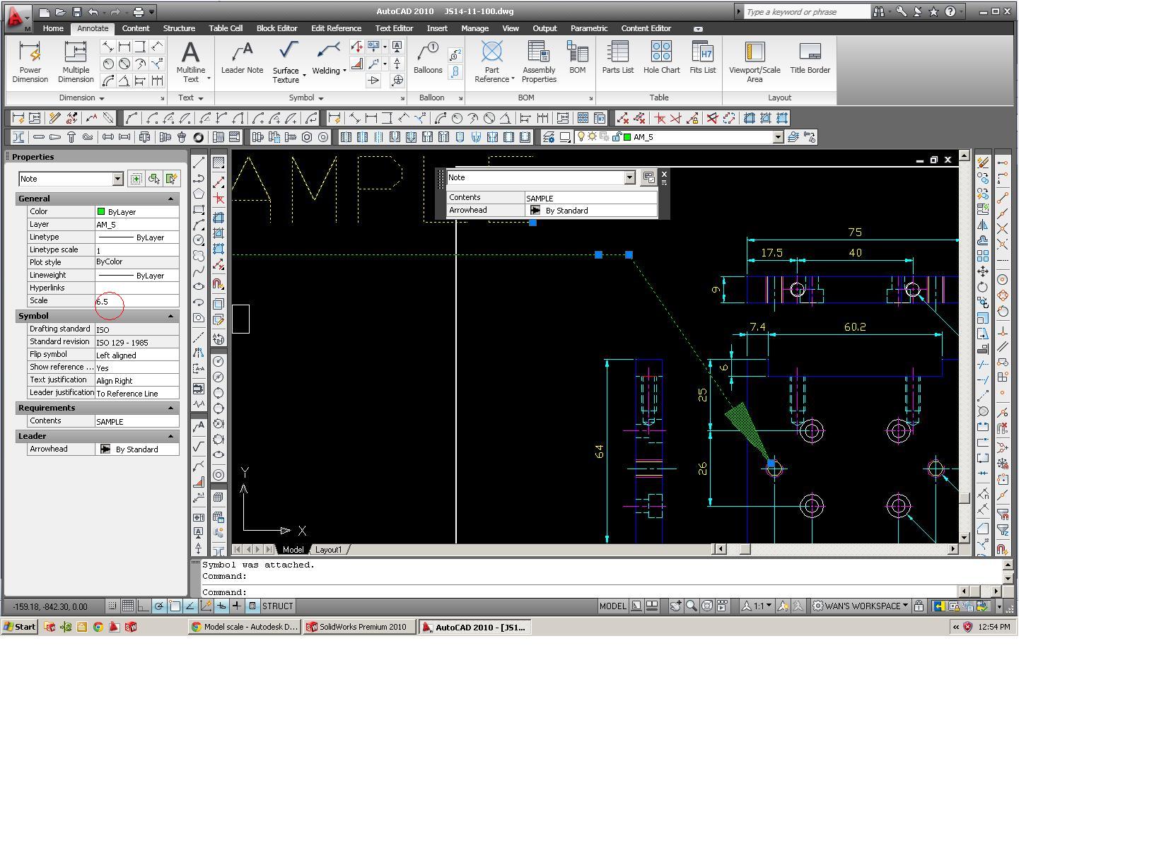 Leader note/ AMNOTE Issues - Autodesk Community