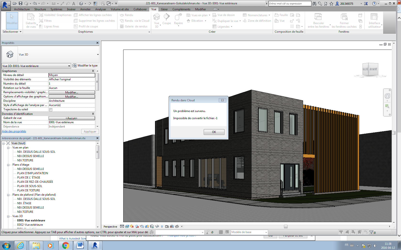 Render in Cloud Problem ".3" - Autodesk Community