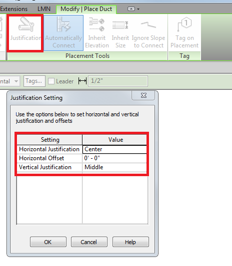 Solved: Ductwork justification issues - Autodesk Community