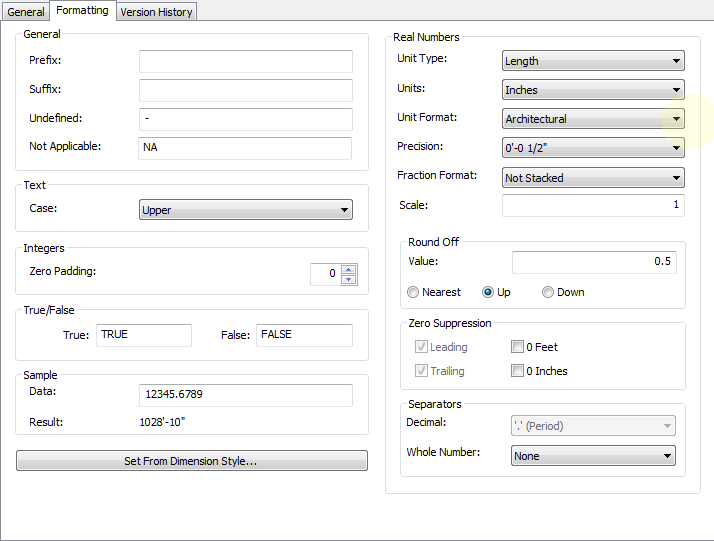 Solved: Property Data Formats: Round Up 0.5 - Autodesk Community