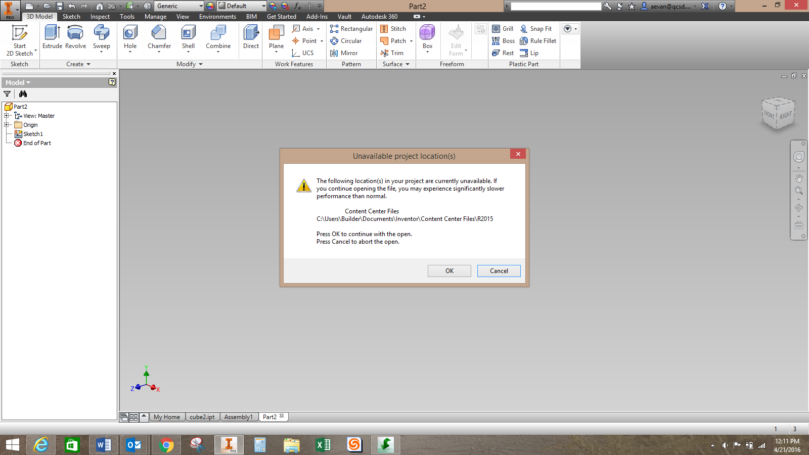 Pop up Unavailable project locations - Autodesk Community