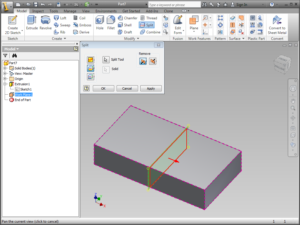 Solved: Split Solid has flipped / reversed the solids - Autodesk Community