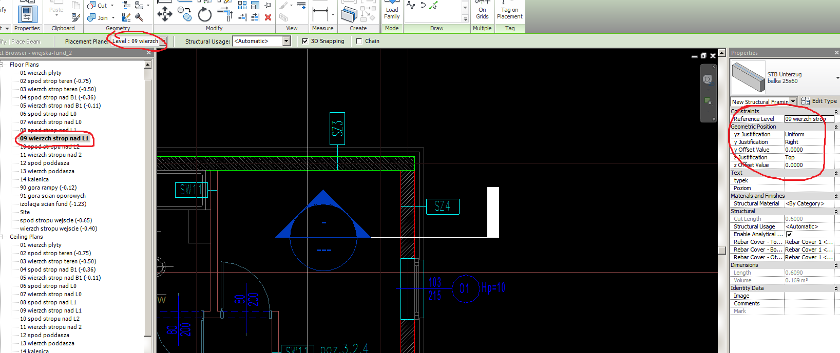 Beam appears at wrong level - Autodesk Community