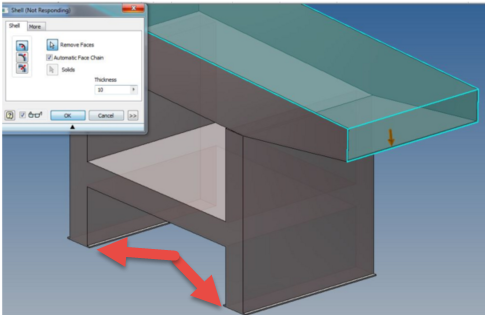 Inventor 2016 Freezes when shelling - Autodesk Community