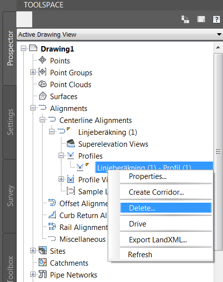 Solved: Removing Vertical Profile From An Alignment - Autodesk Community