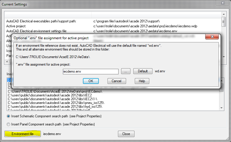 Solved: Project specific WD.ENV file - Autodesk Community