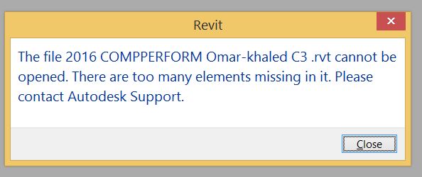 Having Problem opening Revit file - Autodesk Community