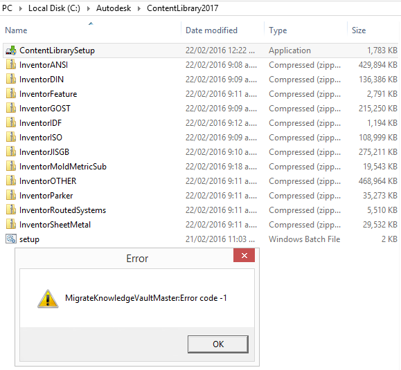 Solved: Unable to install remote content center libraries for Vault Professional Server ...