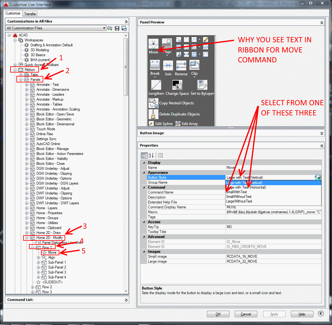 Solved: Command Labels - Autodesk Community