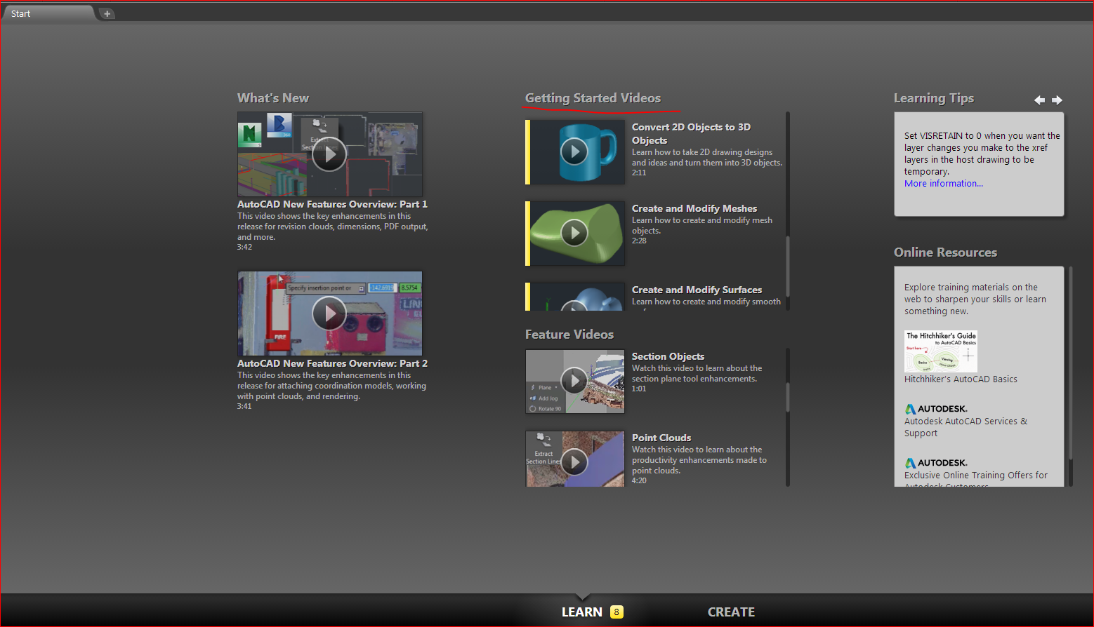 Start Tab Videos - Autodesk Community