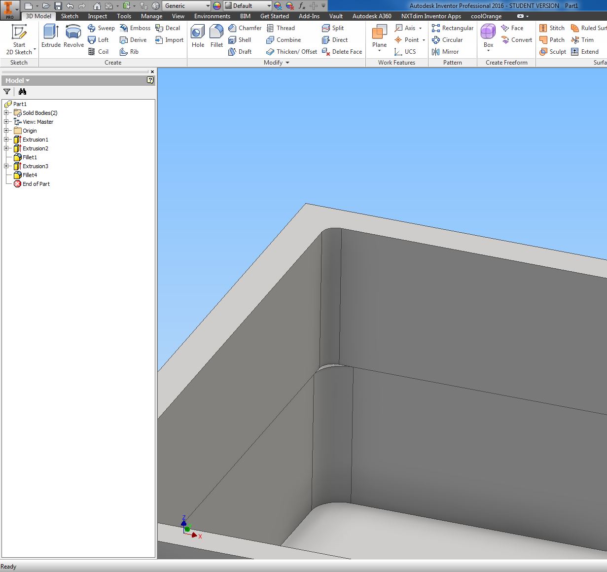 Two differnt fillets in same corner - Autodesk Community