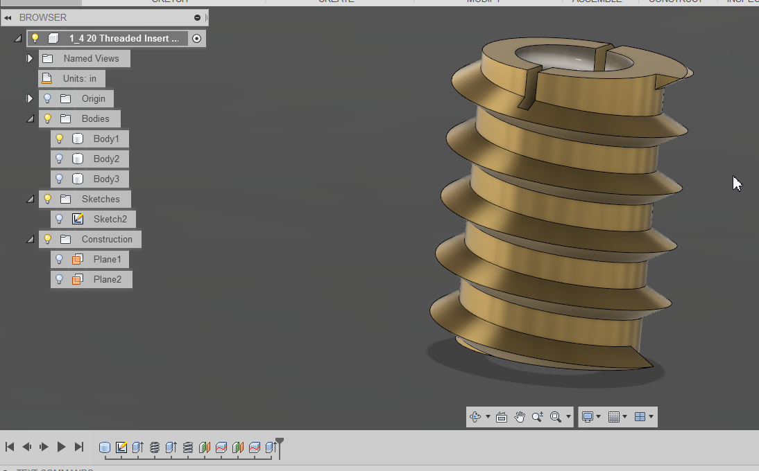 Solved: Designing A Threaded Insert - Autodesk Community