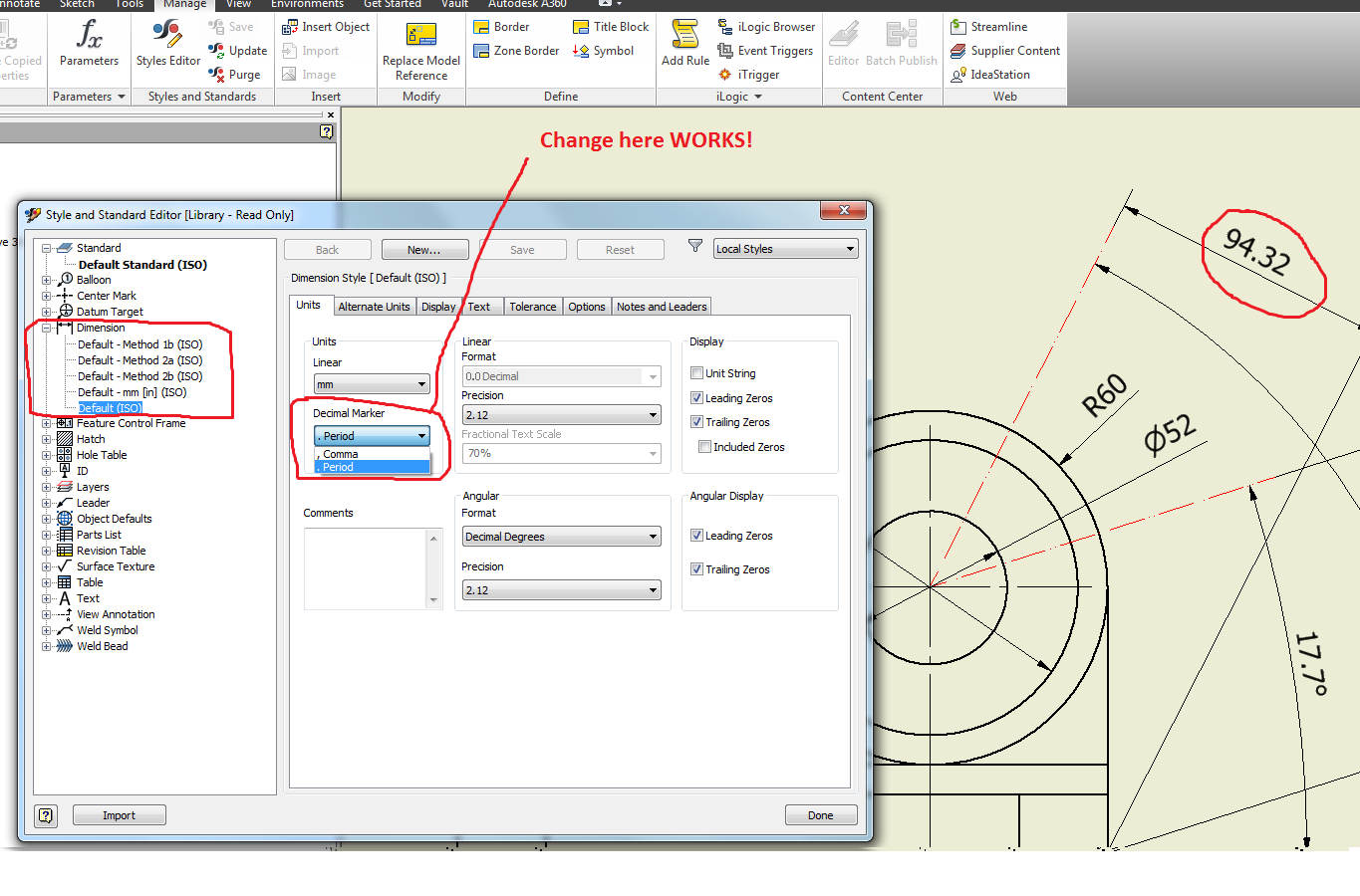 Solved: CHANGE COMMAS TO FULL STOPS IN Dimension description - Autodesk Community