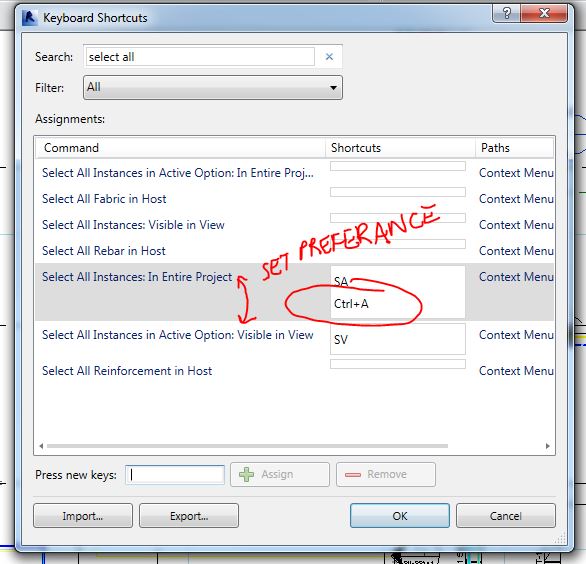 Ctrl+A = Select All Objects - Autodesk Community
