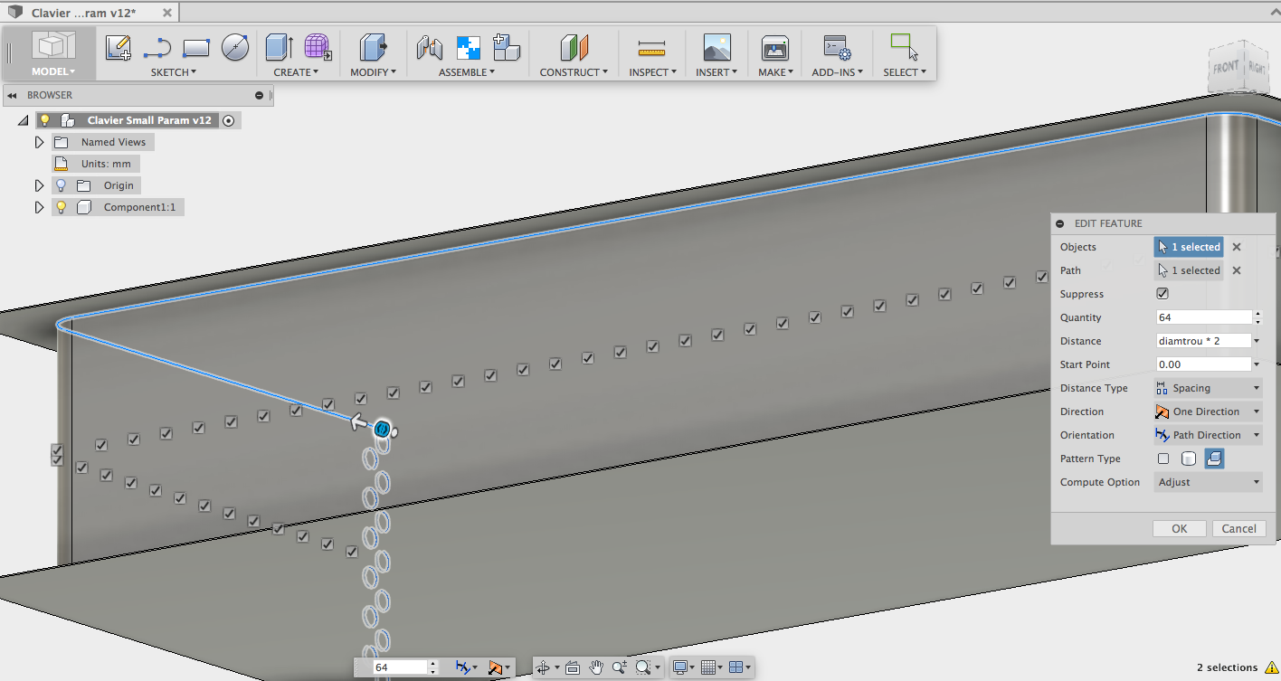 Solved: Pattern along path : irregularities - Autodesk Community