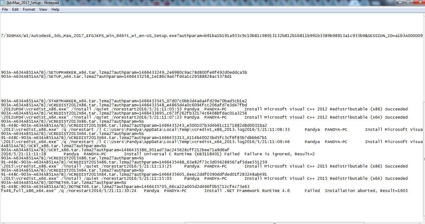 Installation complete but some products failed to install - Autodesk ...