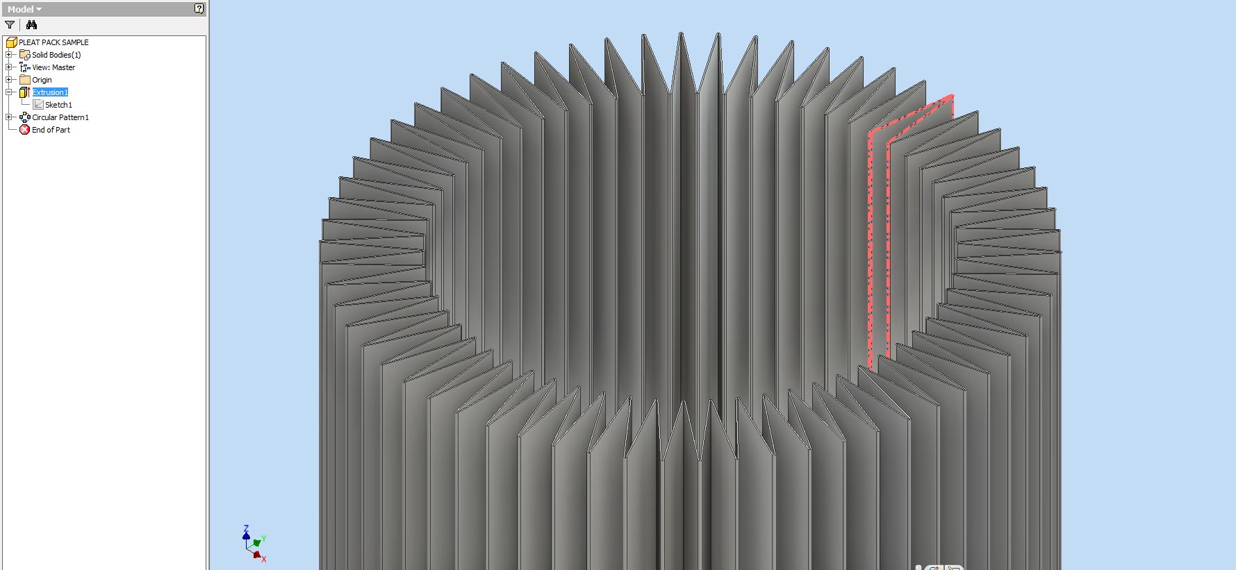 Solved: Parametric Model of Pleat Pack - Autodesk Community