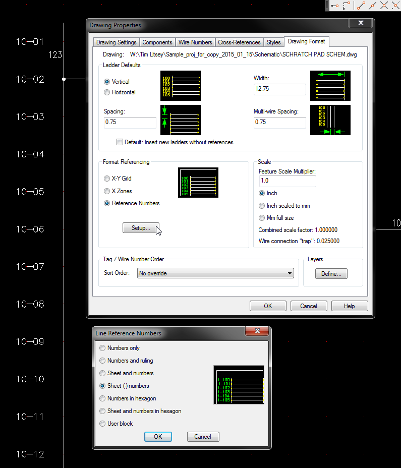 Acad Electrical 13 - changing Reference Line Number Text Font Size ...