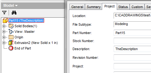 Displaying Part Description in Feature Tree - Autodesk Community