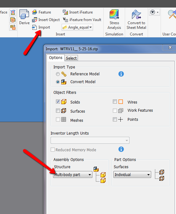 Solved: 2017 - Import STP File as Multi-Body part - Autodesk Community