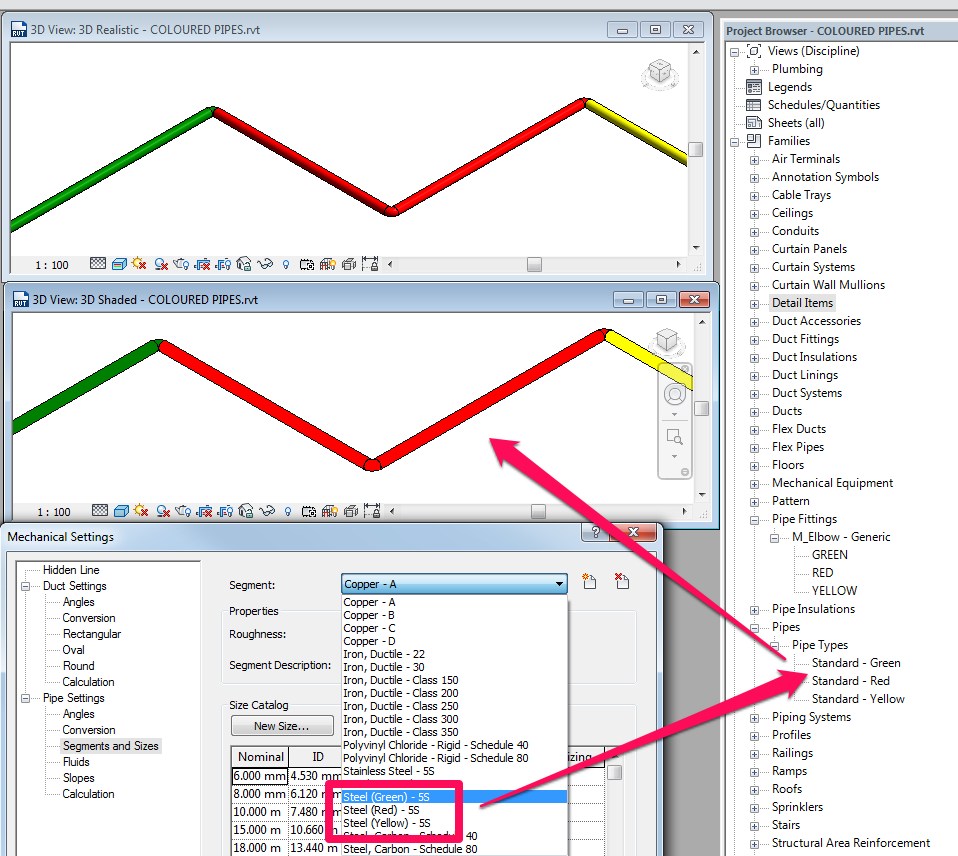 Solved: Individual Pipe Colours - Autodesk Community