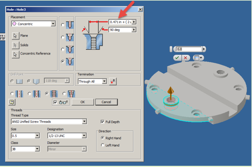 Solved: Diameter of a Thread - Autodesk Community