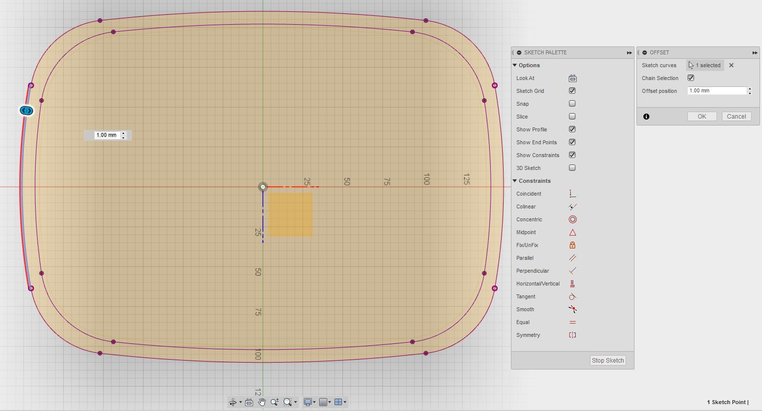Solved: The sketch offset will not select chained loops of projected curves. - Autodesk Community