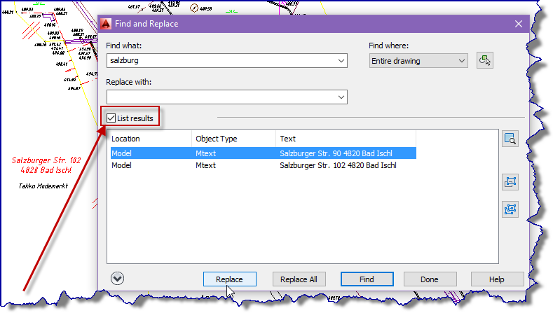 Solved: Text not visible when using "Find" - Autodesk Community