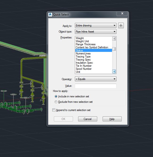 Solved: How to select a piping component by Plant 3D property ...