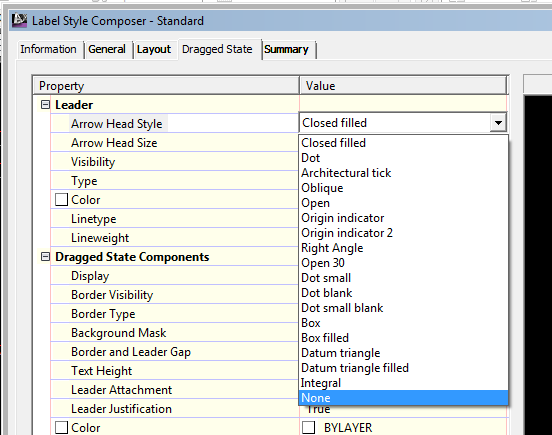 Solved: Dragged state Labels - Drop Leader - Autodesk Community