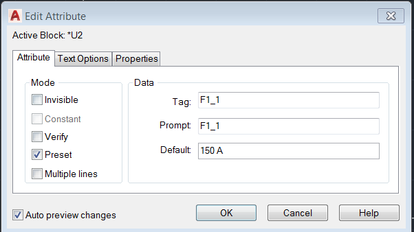 Solved: attribute default value - Autodesk Community
