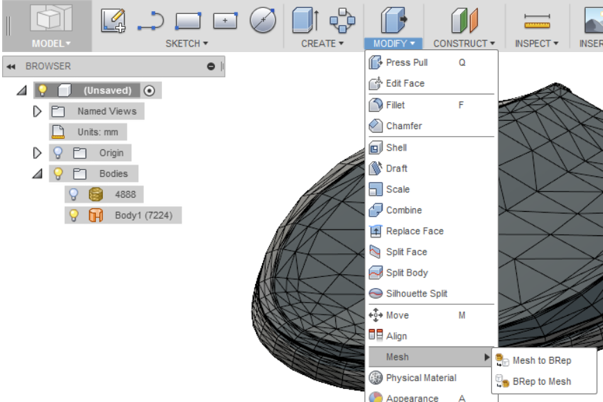 importing an OBJ and converting to STP - Autodesk Community
