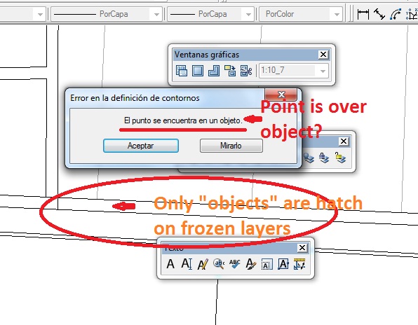 Frozen layers interfering with hatches. - Autodesk Community