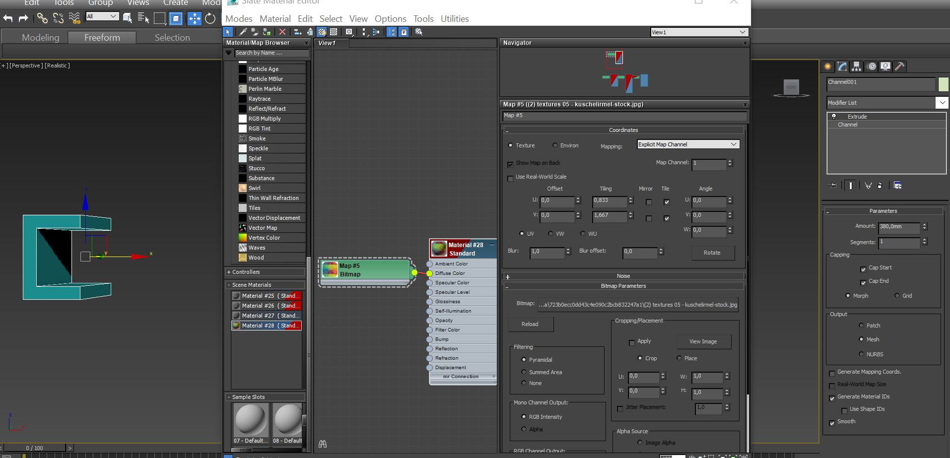 How to assign material to a modifier - Autodesk Community