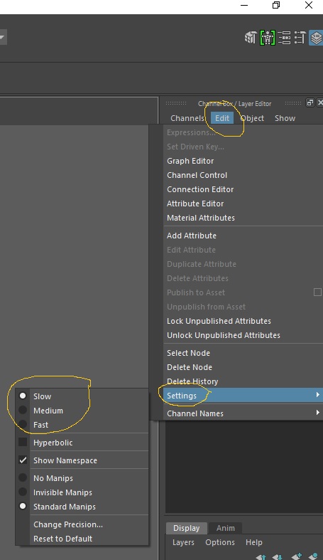 Solved: 2016.5 - Channel Box drag speed - Autodesk Community