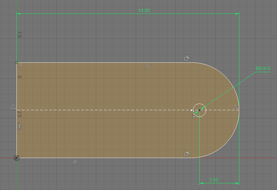 Solved: Measuring line to circle with other constrains possible bug? - Autodesk Community