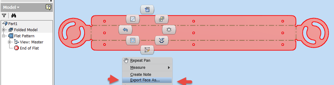 Solved Saving A Inventor Sheetmetal File To A Dfx File Autodesk Community