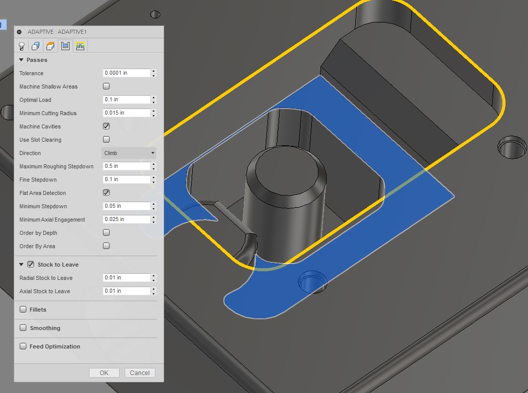 Multi level pocket edge selection - Autodesk Community