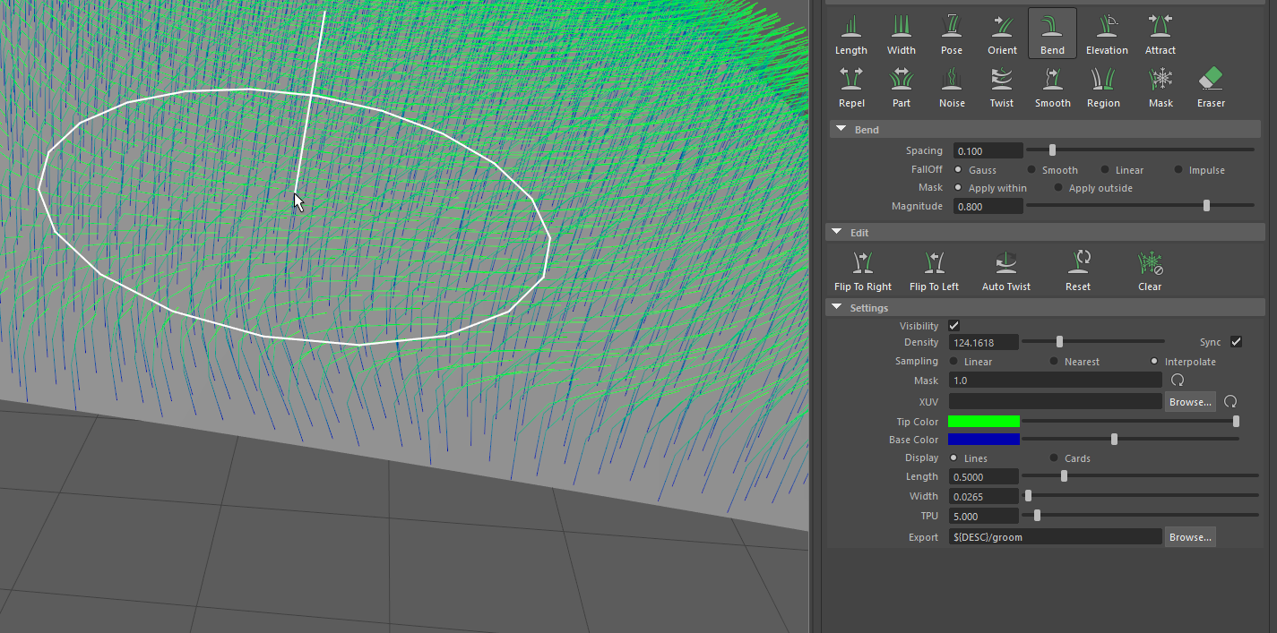 Solved: Xgen how to curl hairs (And randomize curls) with groomable splines? - Autodesk Community