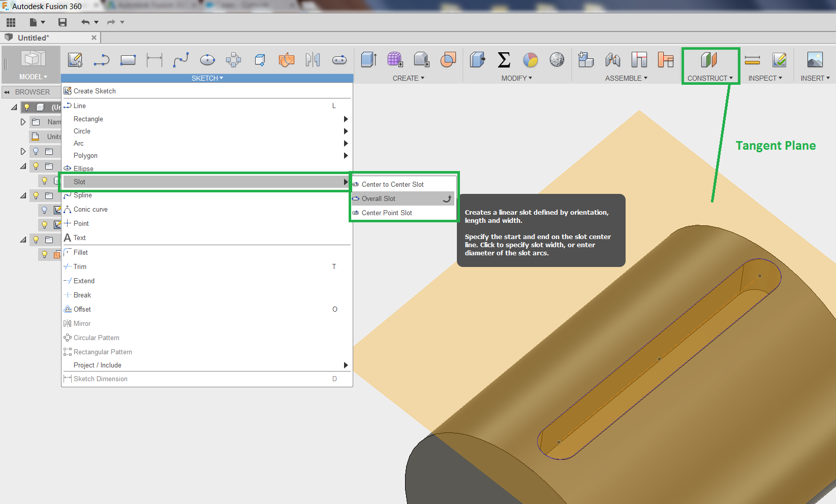 Solved: Creating a slot - Autodesk Community