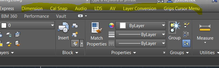 Solved: Ribbon missing tabs and panels - Autodesk Community