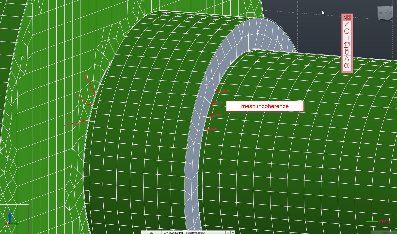Solved: Volumetric extrusion; mesh coherence - Autodesk Community