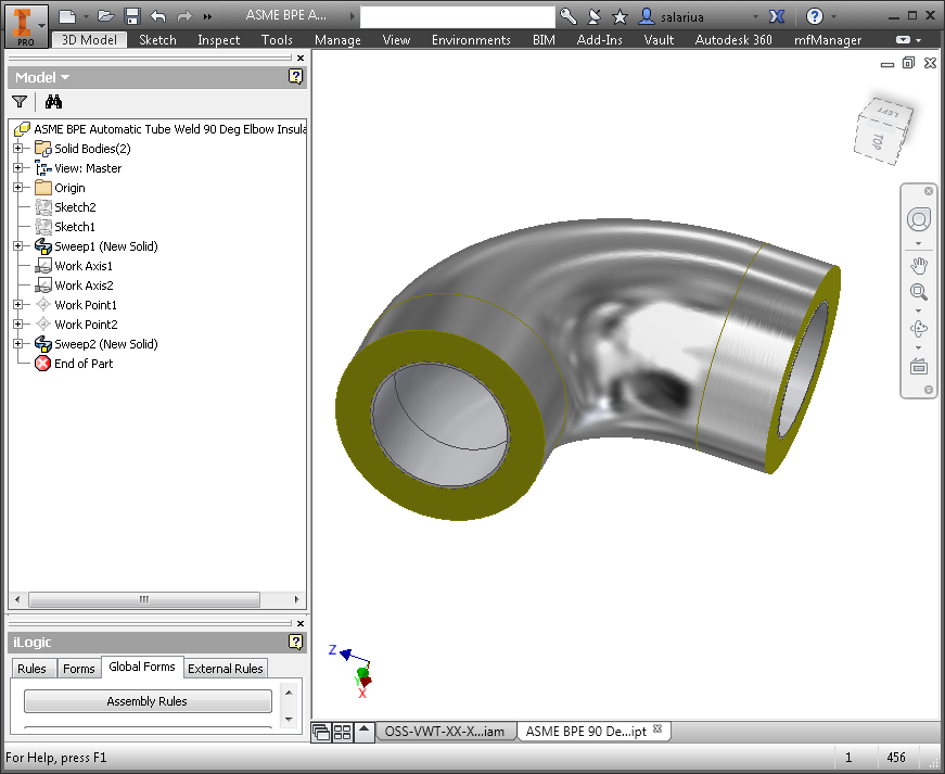 Solved: Piping elbow using special angle - Autodesk Community