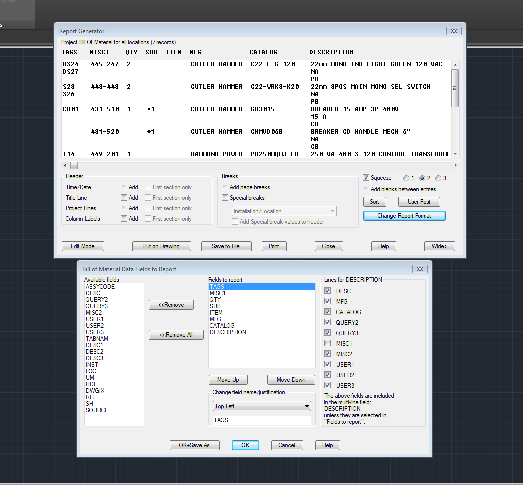 Bill of Materials description column - Autodesk Community